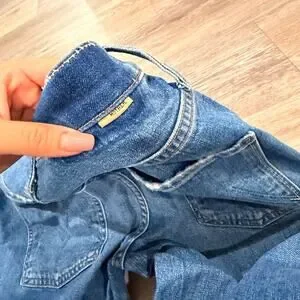 Mother Jeans | Jeans | Mother Jeans Brandthe Ditcher Blue Denim Crop ...